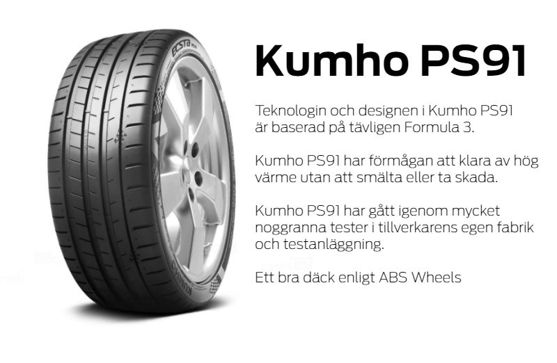 Kumho PS91 har bra teknik & design - ABS Wheels